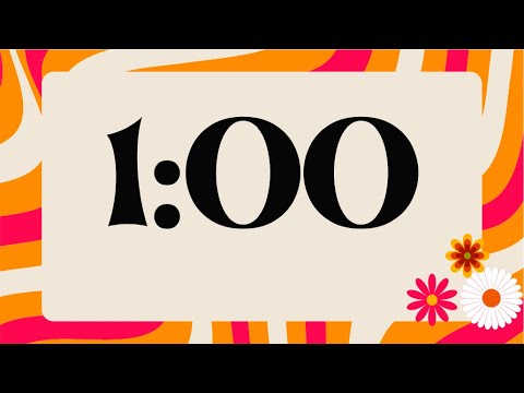 1 Minute Cute Groovy Pink Timer (Silent) - YouTube