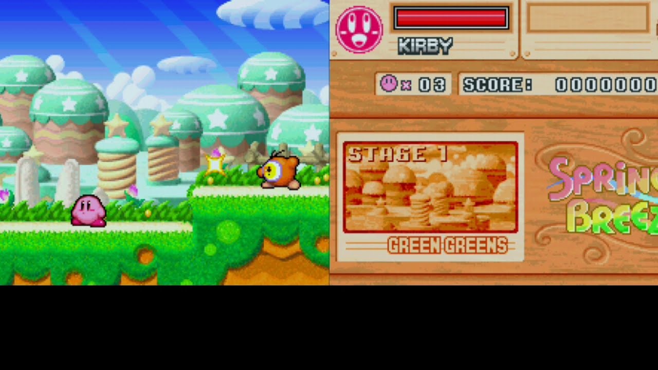 Kirby Super Star Ultra - Spring Breeze Gameplay - YouTube