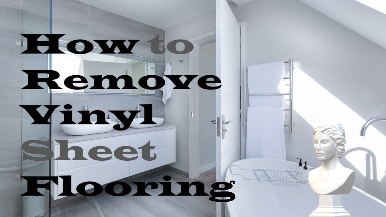 HOW TO REMOVE VINYL SHEET FLOORING & PREP CONCRETE FLOOR - YouTube