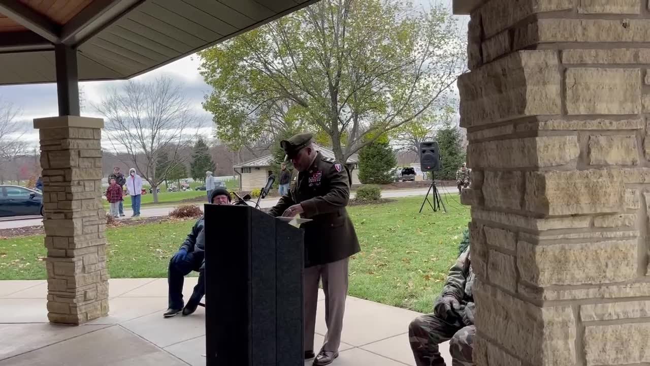Watch Now: Col. Landis Maddox speaks at Veteran’s Day Ceremony - YouTube