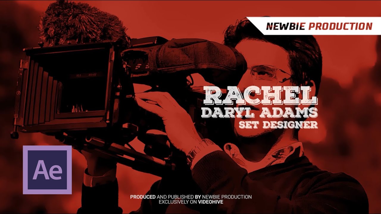 Grunge Comic Credits - Free AE Template - YouTube