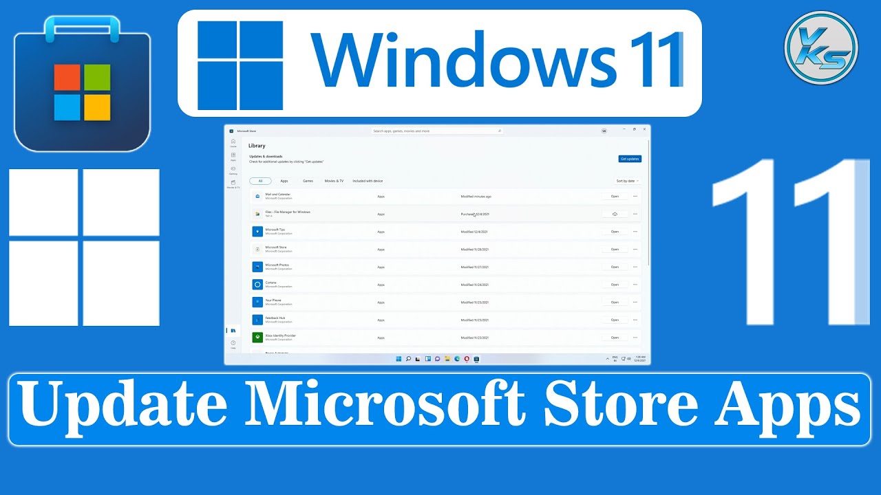 How To Update Microsoft Store Apps On Windows 11 - YouTube
