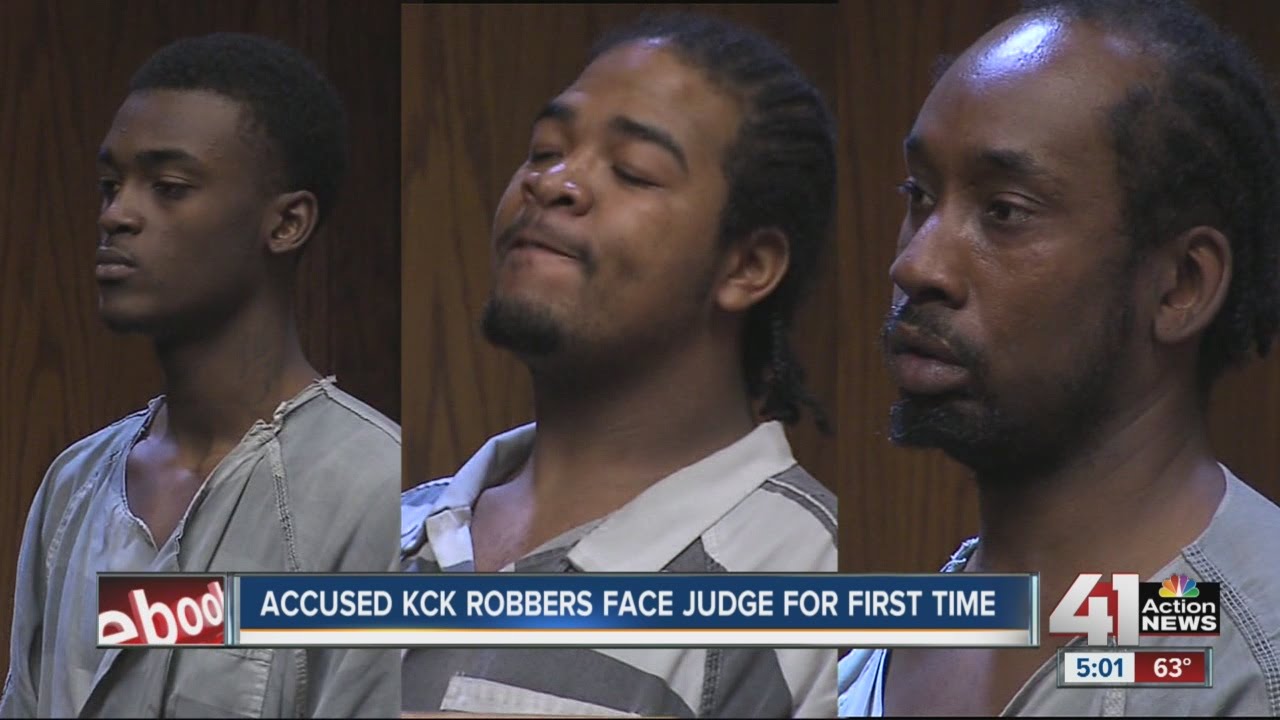 KCK robbery suspects make first court appearance - YouTube