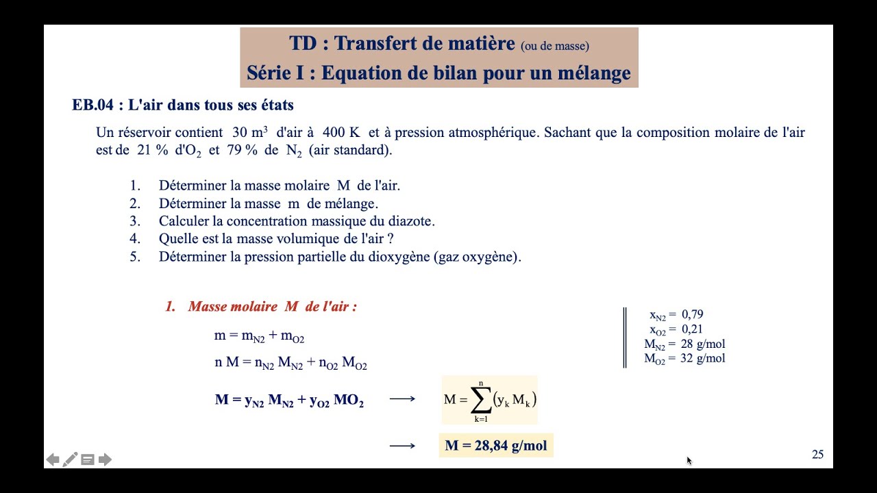 TD Transfert de matière (3e séance) : Concentrations & fractions en ...