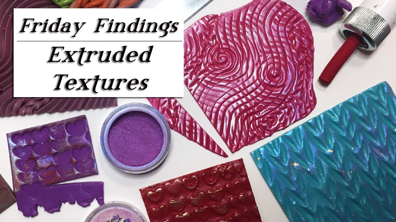 DIY Texture Sheets With a Clay Extruder-Friday Findings - YouTube