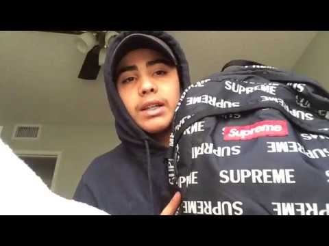 SUPREME REFLECTIVE REPEAT BACKPACK REVIEW!! First Youtube Video Ever ...