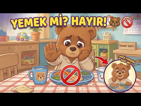 Ayıcık Yemeğini Yemiyor!Hadi Ayıcık'a Yardım Edelim! - Yemek Zamanı Çocuk Şarkısı