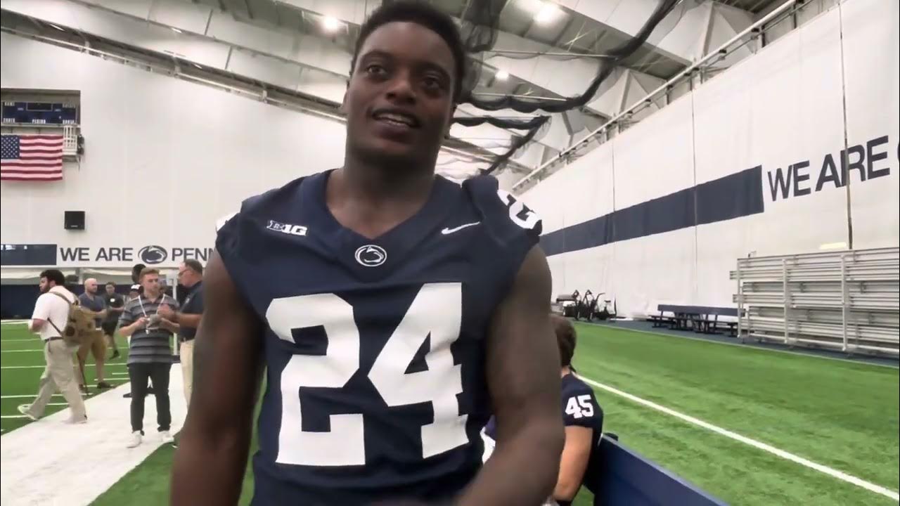 Brashear Alum, Penn State DE Ta’Mere Robinson - Penn State Football Media Day - YouTube