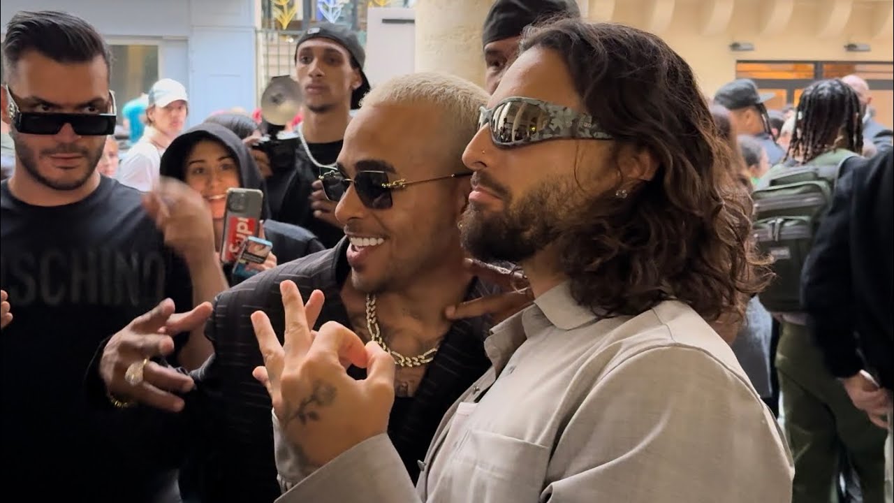 OZUNA AND MALUMA AT KENZO SPRING SUMMER 2025 SHOW IN PARIS - YouTube