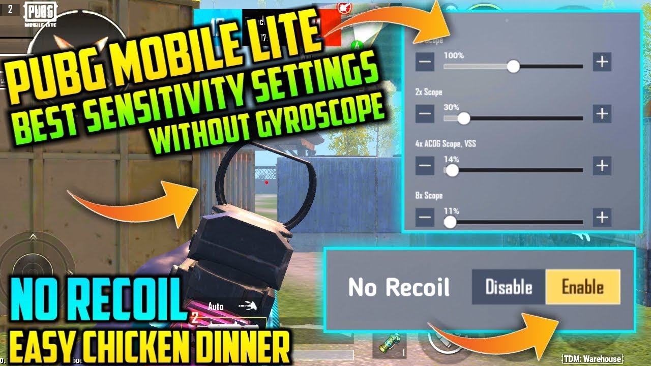 Best sensitivity of PUBG lite recoil control setting. 0.21.1 - YouTube