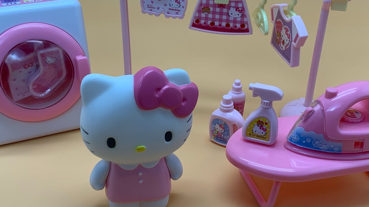 10 minutes Satisfying with Unboxing Hello Kitty Laundry ASMR - YouTube