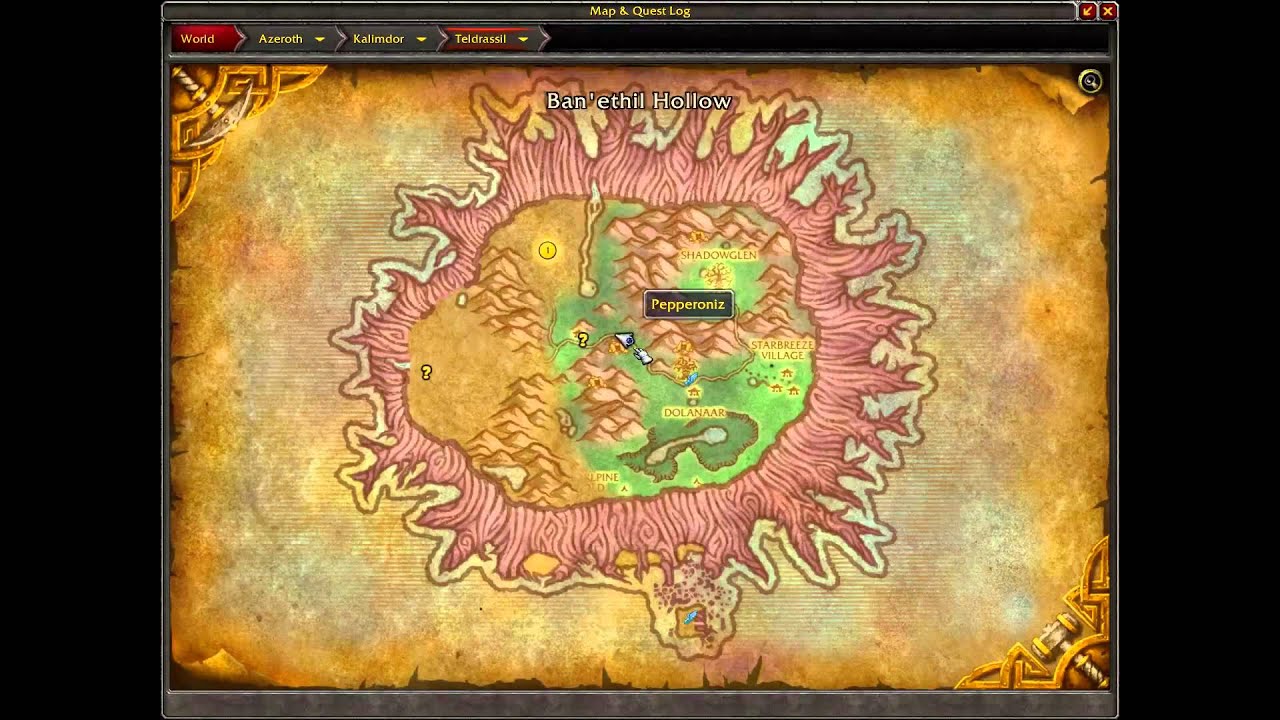 Where to finish Road to Darnassus - World of Warcraft - YouTube
