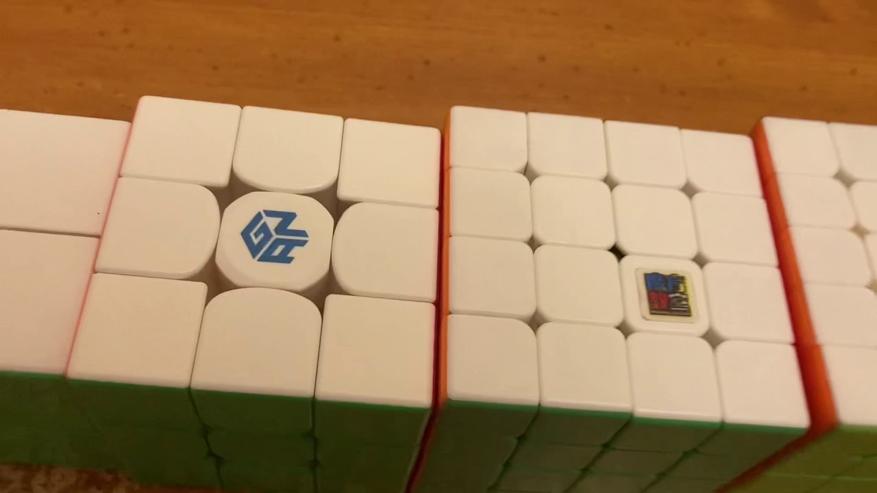 Biggest Rubiks cube ever. (1x1-10x10 comparison except skip the 8x8 and ...