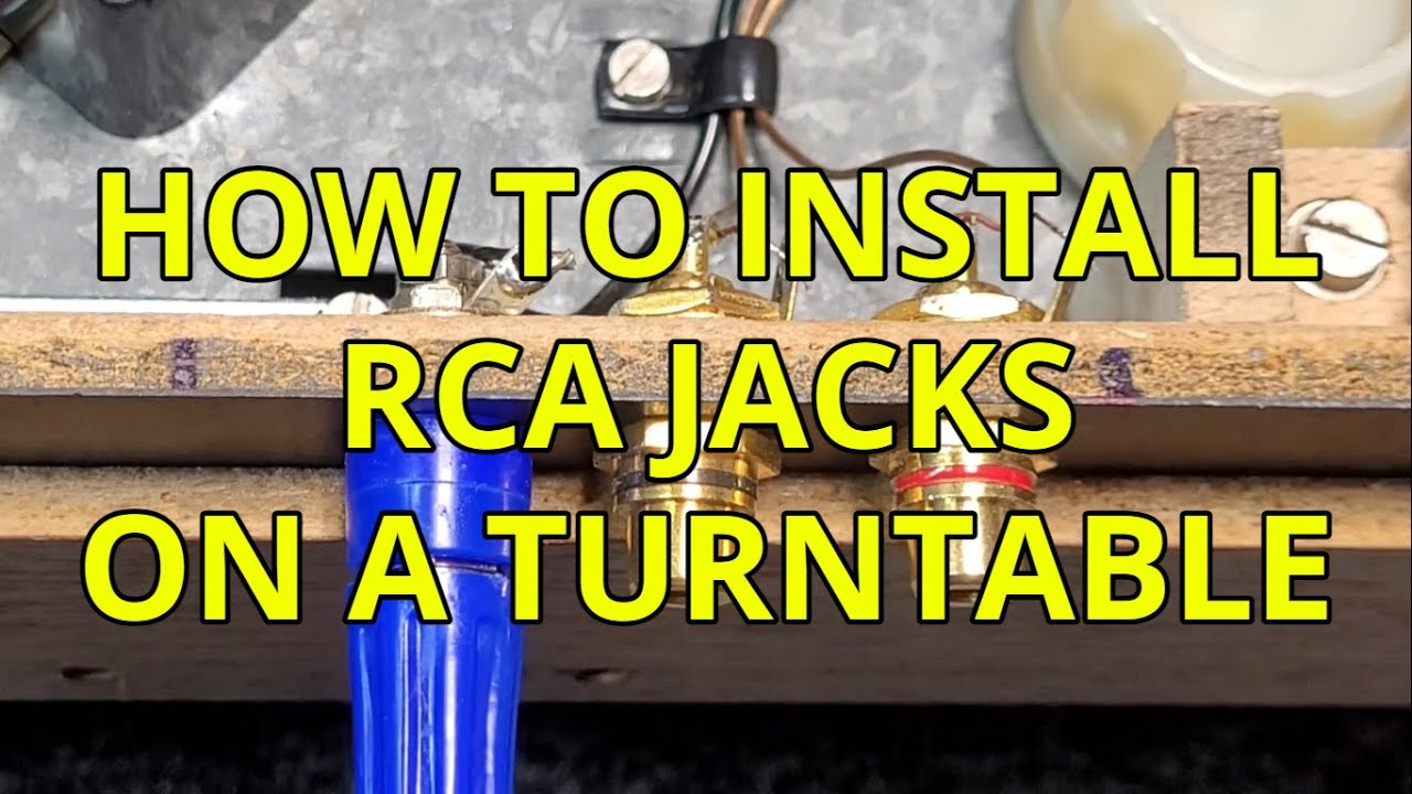 How To Install RCA Jacks On A Turntable - YouTube