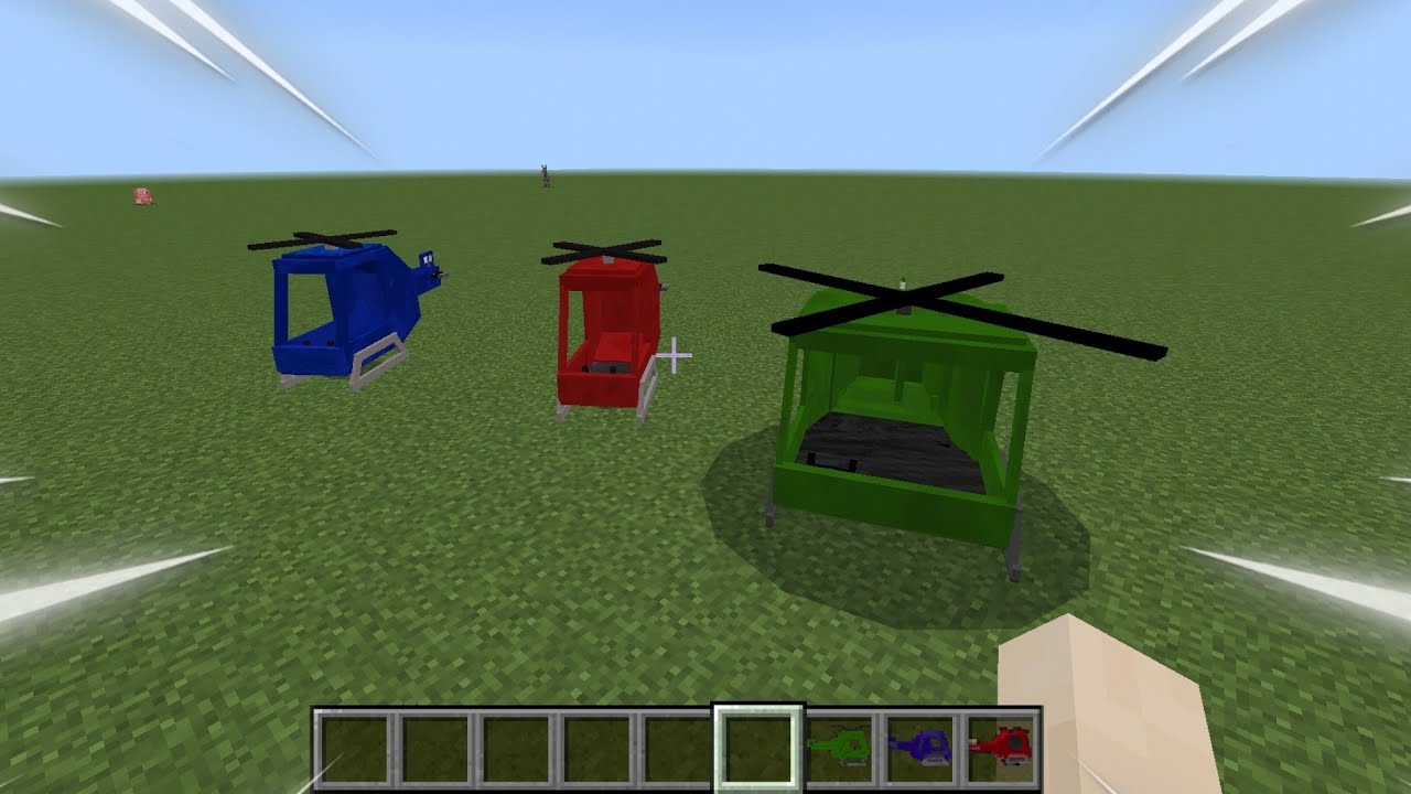 Minecraft helicopter mod || mcpe helicopter Addon | hellicopter in ...