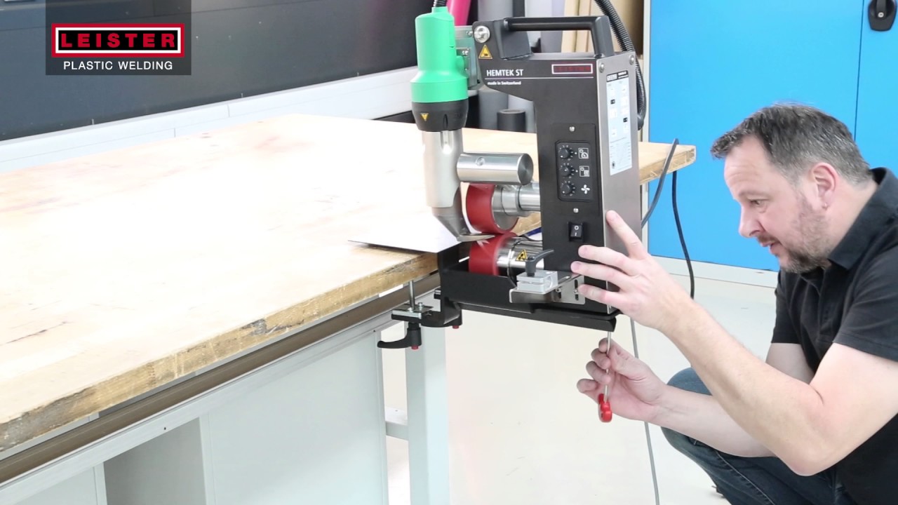 Leister Tutorial | HEMTEK ST setting and assembling table fastening ...