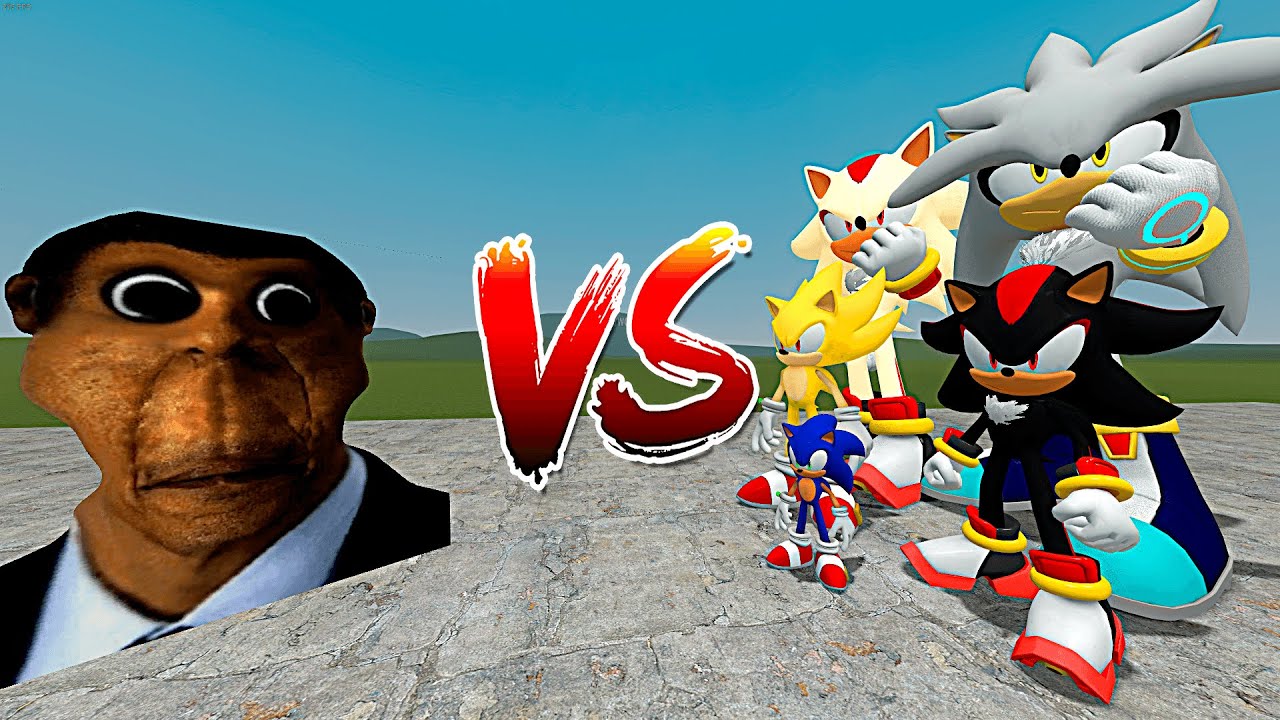 OBUNGA VS ALL SONIC THE HEDGEHOG IN GARRY'S MOD! - YouTube