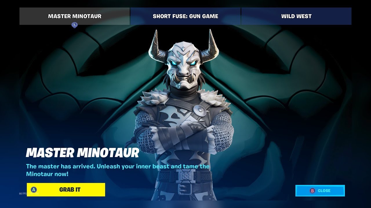 New Master Minotaur skin in Fortnite - YouTube