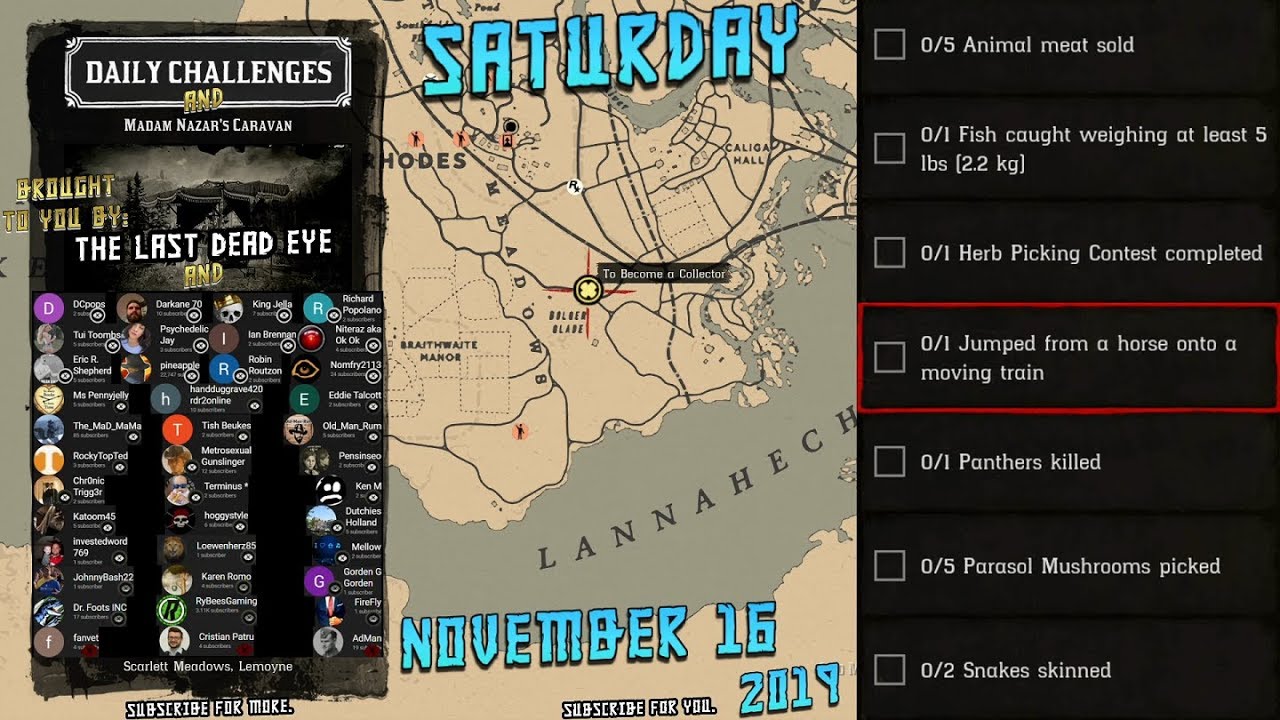 Daily Challenges w/ Roles Madam Nazar Panther Parasol Mushroom Snake ...