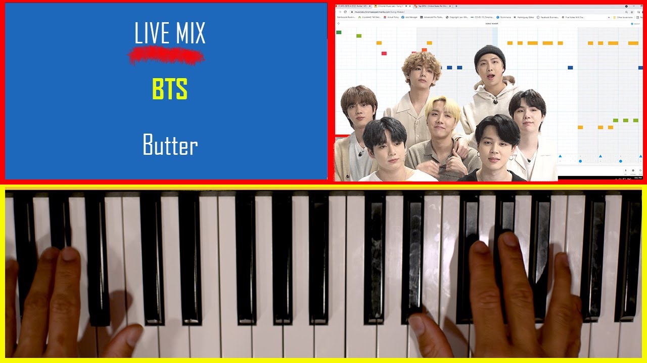 BTS | Butter | Google Chrome Music Lab | Contreras Music Live Mix - YouTube