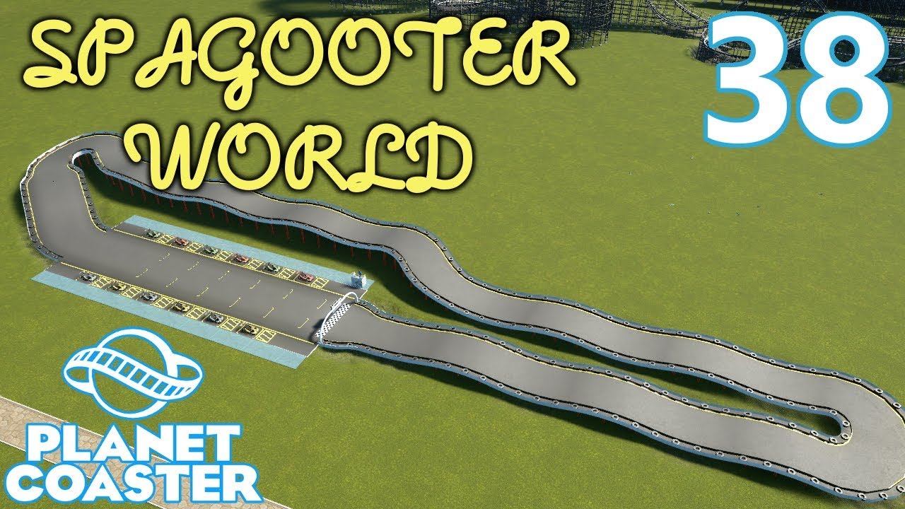 Planet Coaster SPAGOOTER WORLD - Part 38 - Starting Go-Kart Land! - YouTube