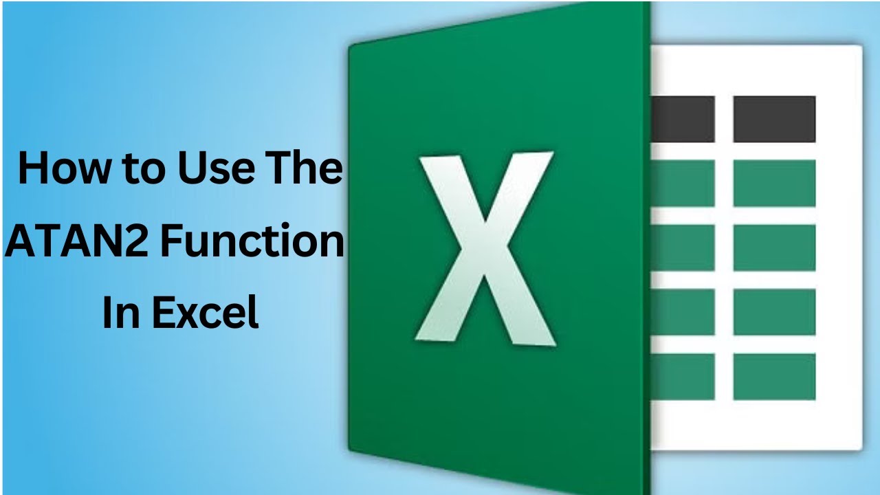 How To Use ATAN2 Function in Excel - YouTube