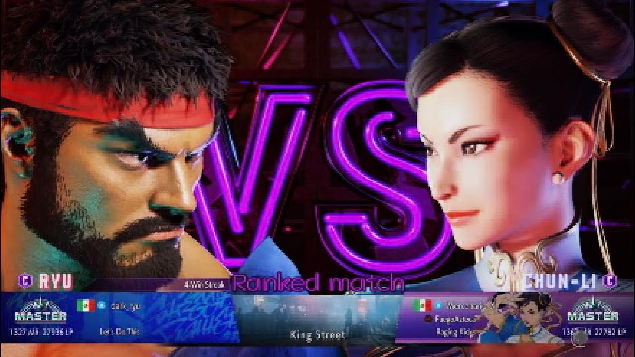 dark_ryu (Ryu) vs Mercenario-X (Chun Li) - YouTube