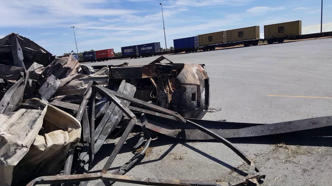 Balco hay plant fire part two - YouTube