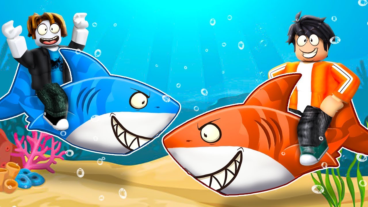 Riding On A DEADLY SHARK in Roblox - YouTube