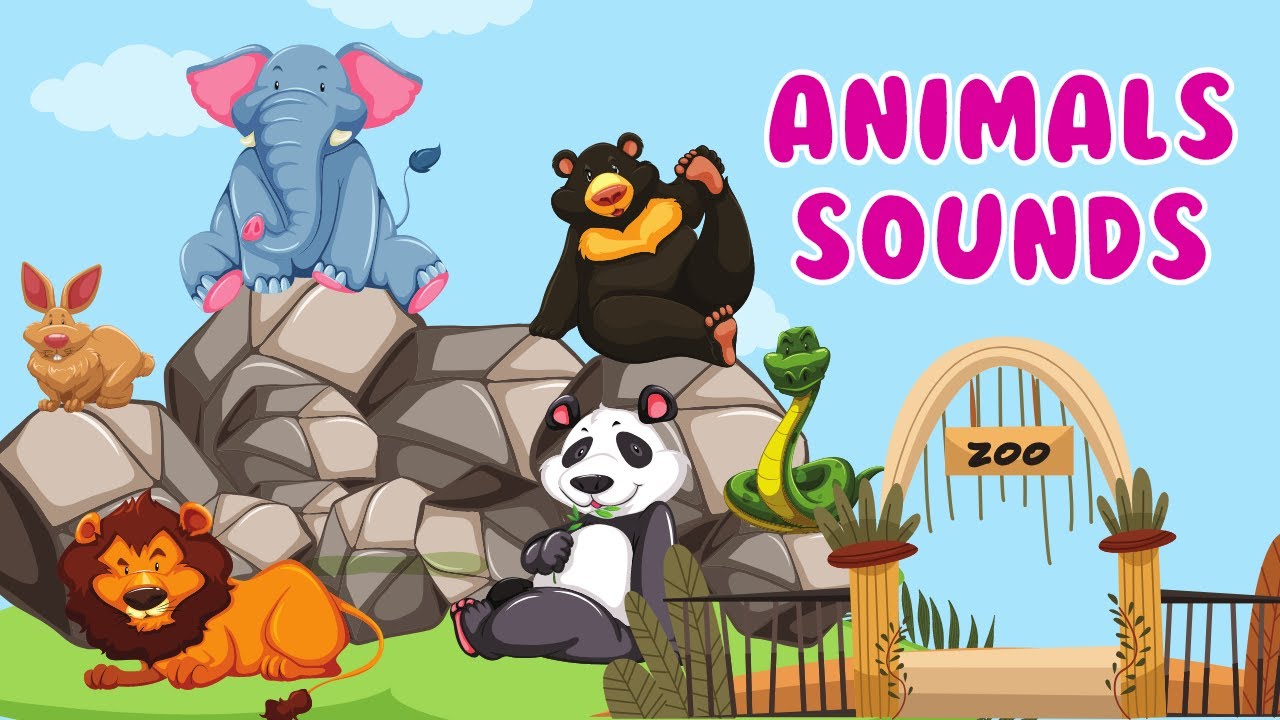 Animals Sounds | Animal Zoo | Animal sounds around us | Learning for ...