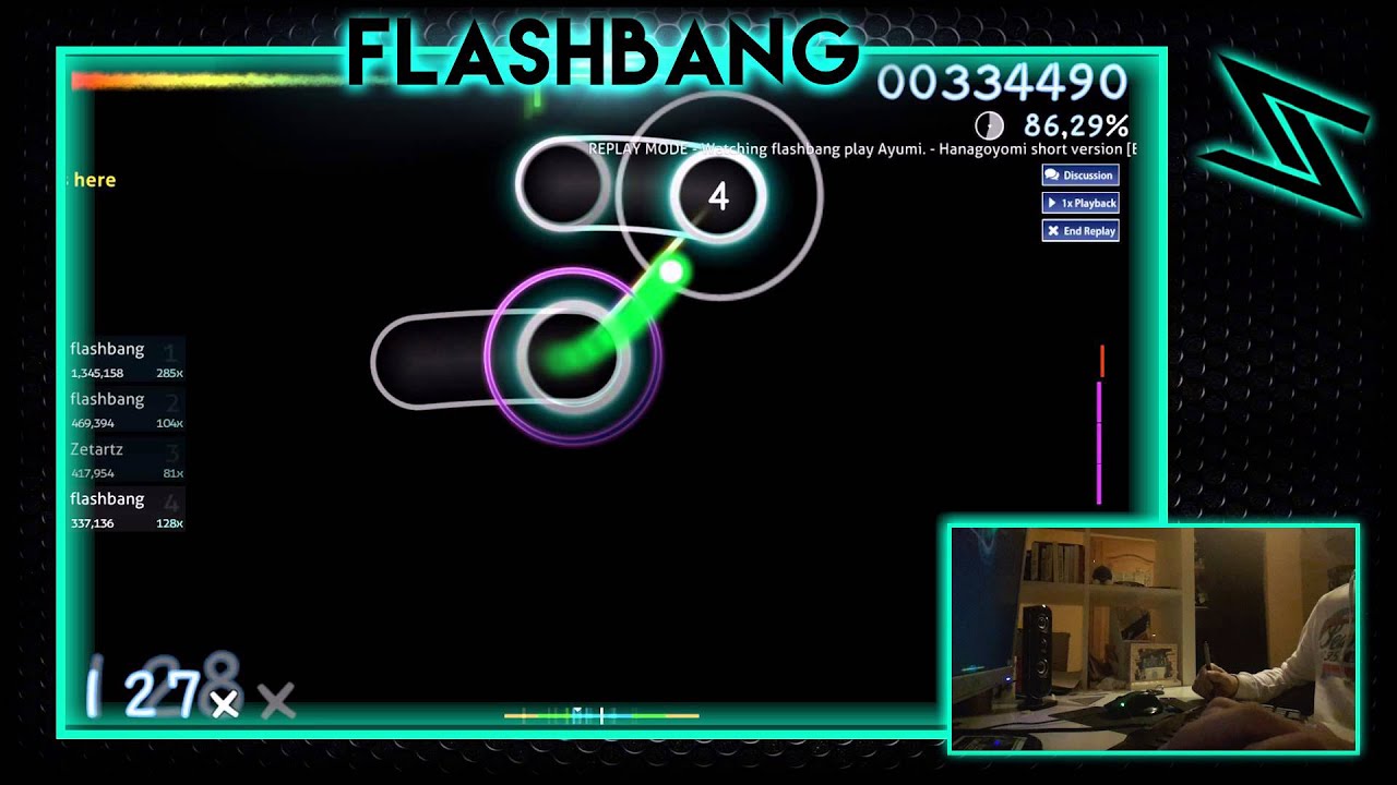 Osu! flashlight! [Ayumi. - Hanagoyomi short version] - YouTube