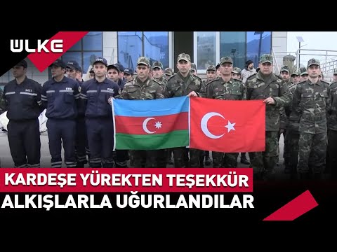 Kardeşe Yürekten Teşekkür! Alkışlarla Azerbaycan'a Uğurlandılar