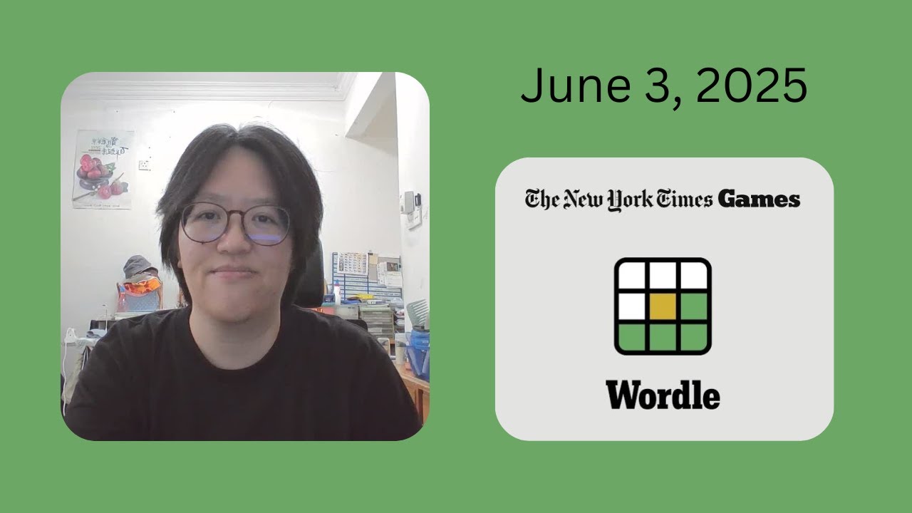 Wordle No. 1445 | June 3, 2025 - YouTube