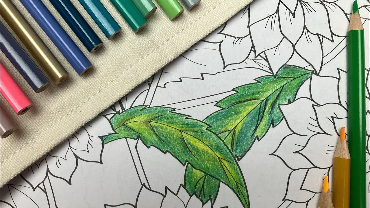 Relax and Unwind: Leaf Coloring | Calming YouTube Coloring Session ...