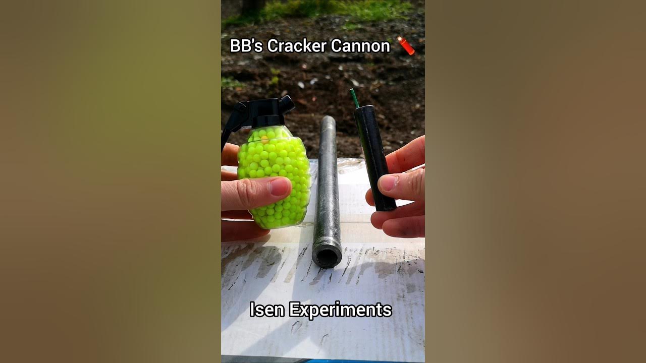 BBs Cracker Cannon Trick #experiment #firecrackers #fireworks #crackers #lifehack - YouTube