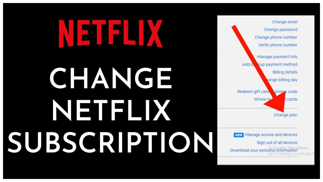 How To Change Netflix Subscription Plan (2023) | Change Your Plan In ...