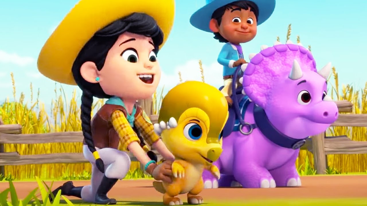 Los Divertidos Juegos de Dino Ranch | Dino Ranch Español - YouTube