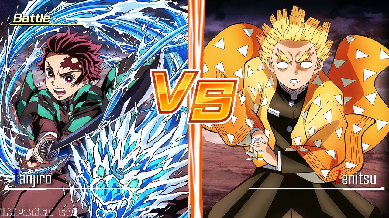 Tanjiro VS Zenitsu | Demon Slayer - YouTube