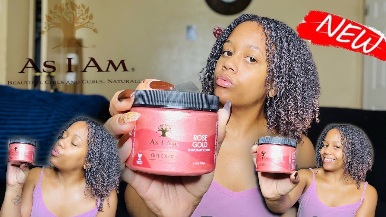 *NEW AS I AM COLOR* CURL COLOR WITH WASH AND GO - YouTube