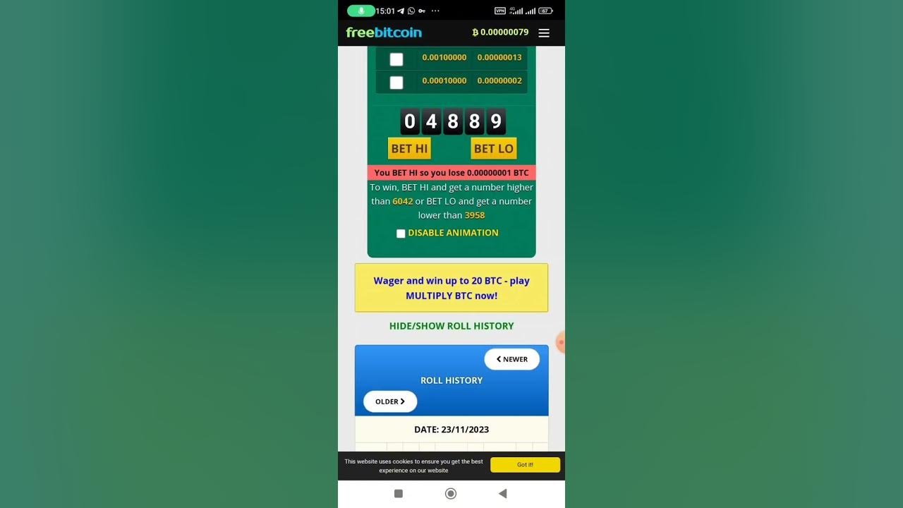 freebitco.in manual bet best tricks and strategy in 2023. - YouTube