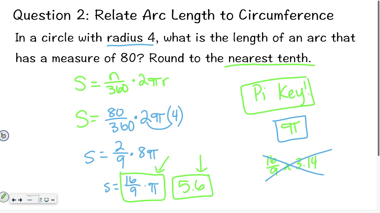 Geometry 10-1: Arcs and Sectors - YouTube