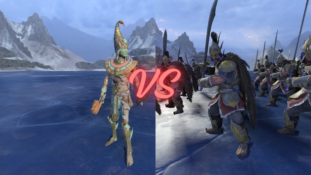 TOTAL WAR WARHAMMER 3 : TZAR GUARD (GREAT WEAPONS) VS NECROTECH - YouTube