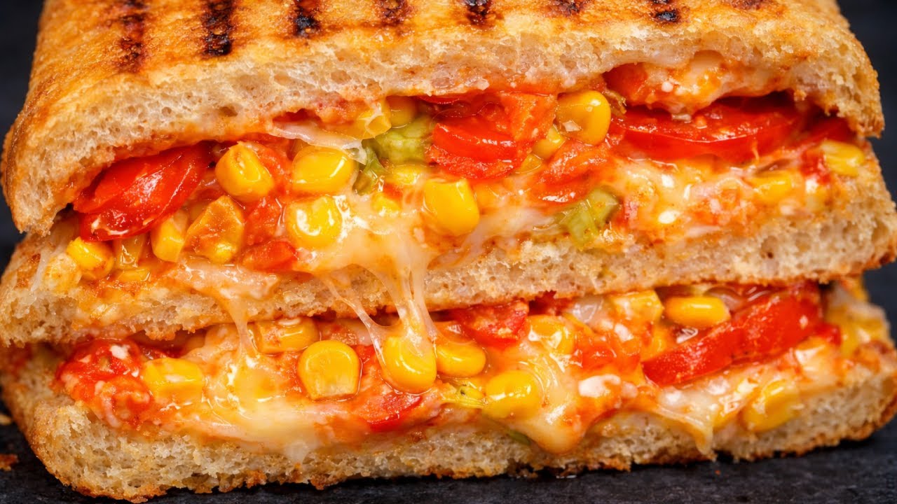Panini Sandwich Best Street Food in the world at home! - YouTube