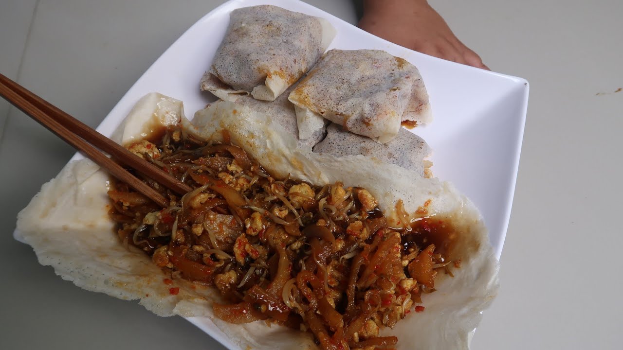 Resep Membuat Lumpia basah jadul || ngilernya || amaniaminah - YouTube