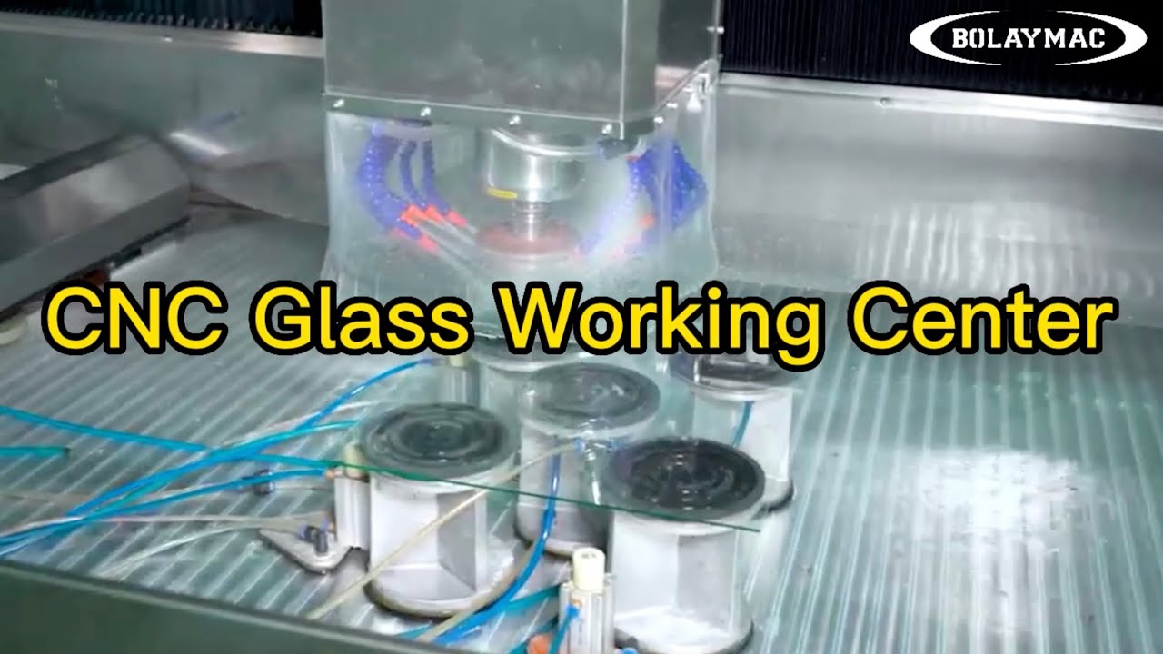 CNC Glass Working center with tool magazine｜BolayMac Glass Machinery ...