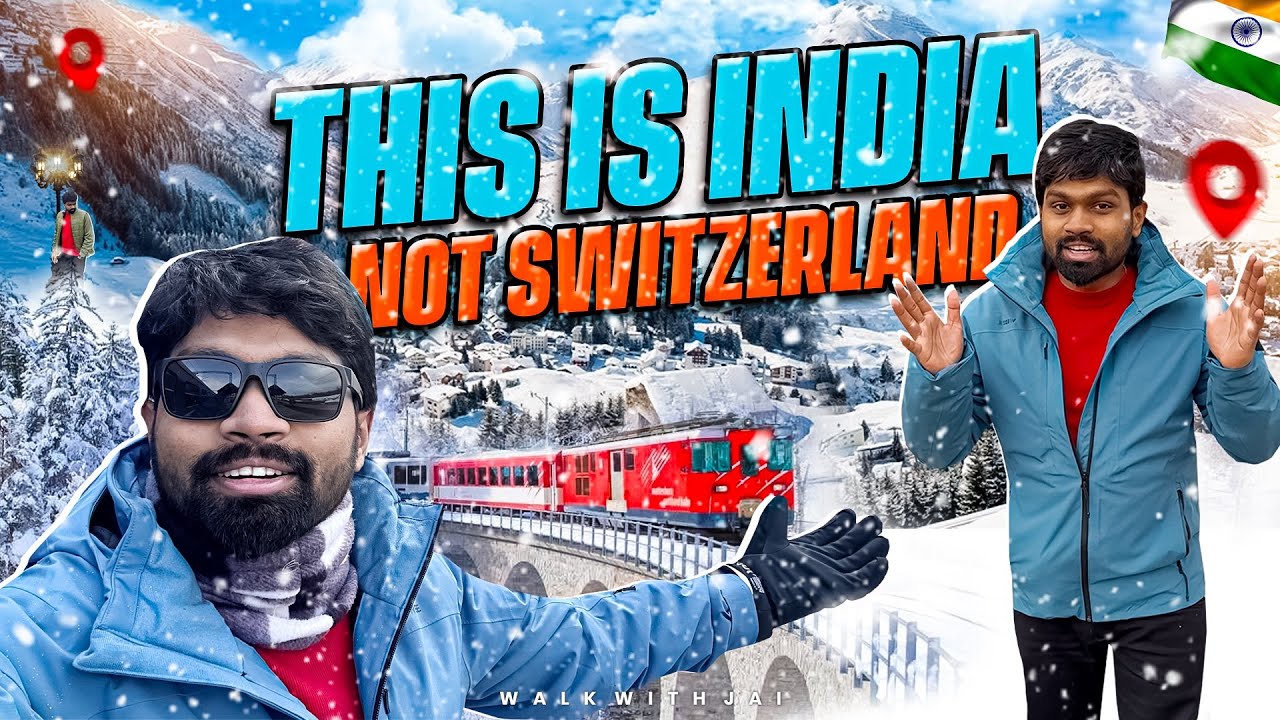 Snow Train in India 🇮🇳 | Banihal to Srinagar ️ | Fresh Snowfall Train ...