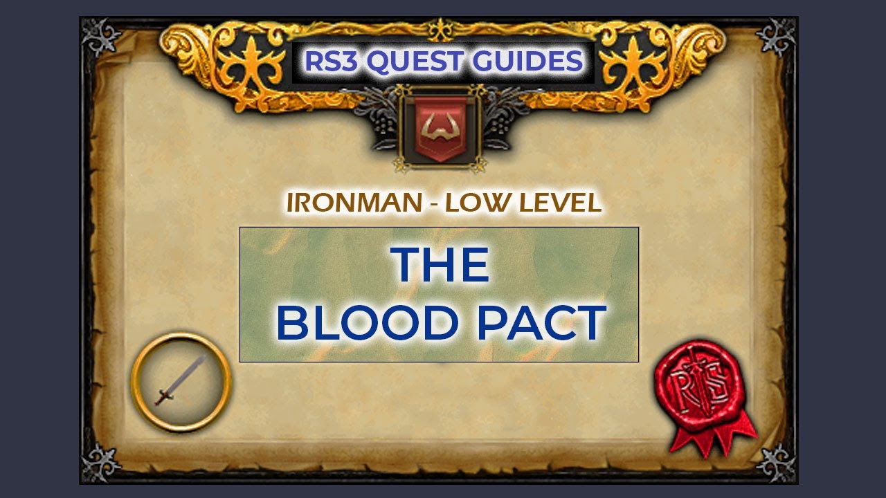 RS3: The Blood Pact Quest Guide | Full Dialogue | Ironman | Low Level ...