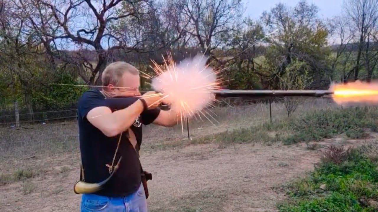Shooting a 243 year old Revolutionary War musket! - YouTube