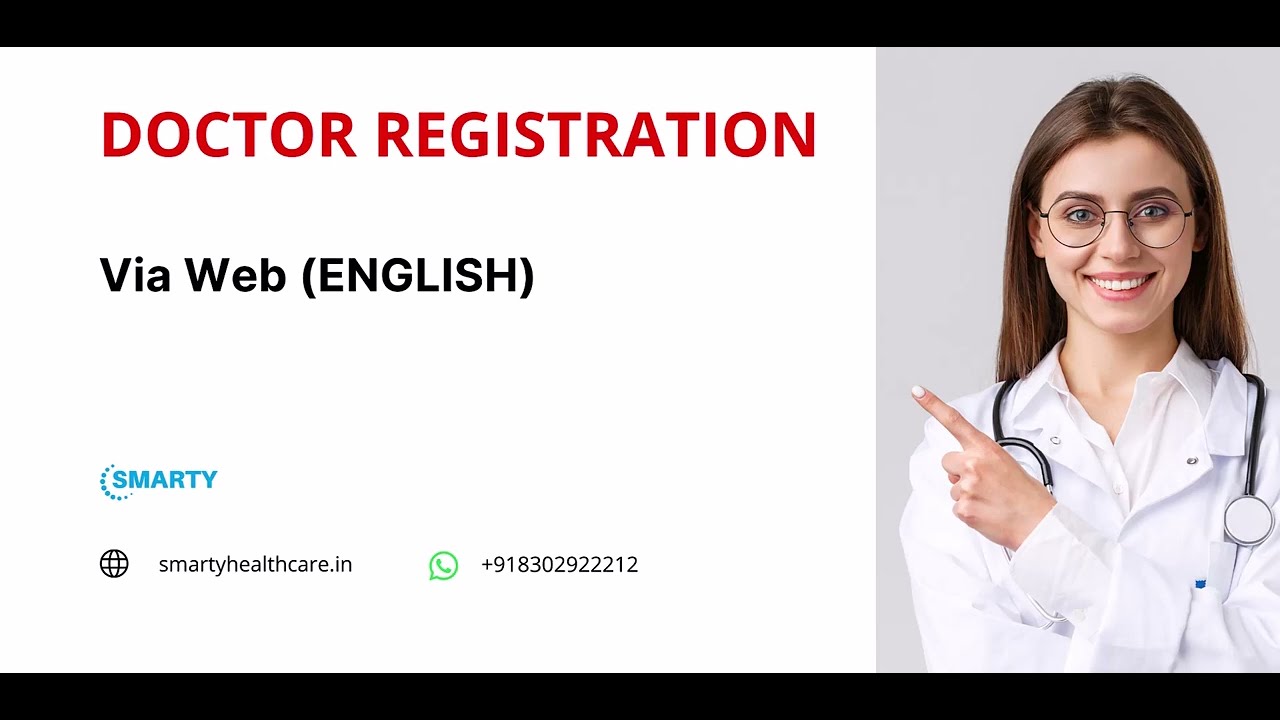 Doctor Registration via Web Portal (English) - YouTube