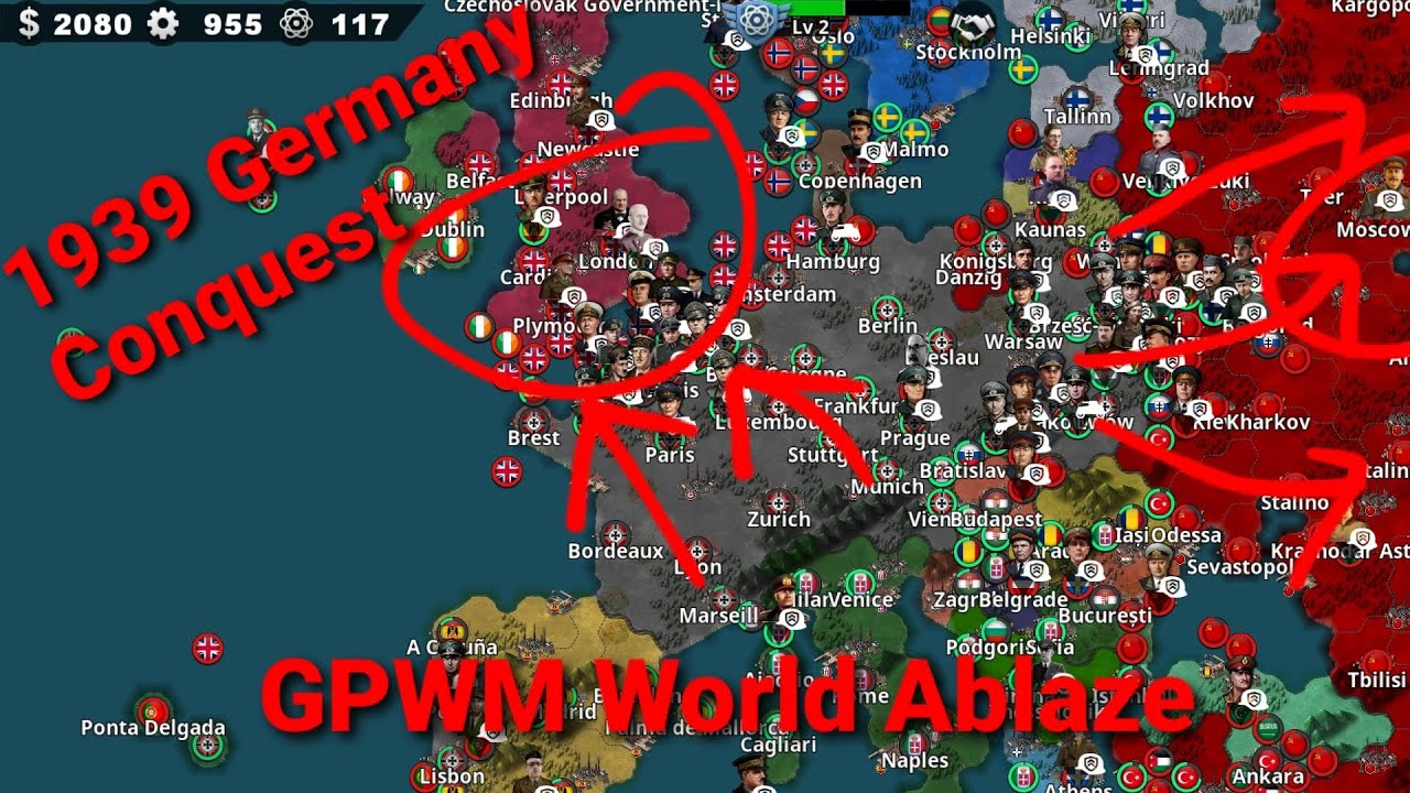 GPWM 1939 Germany Conquest #1-Breaking Soviet lines - YouTube